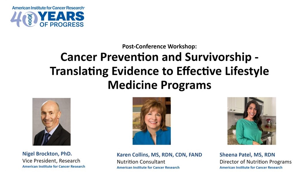 AICR Provides Roadmap to Help Patients Move from "I want to" to "I’m ...