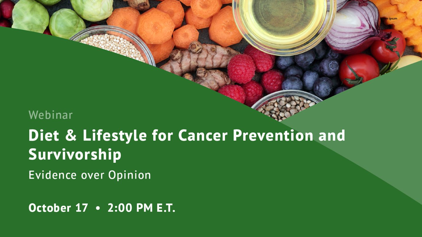 Top Questions from Dietitians about Diet and Cancer - American ...